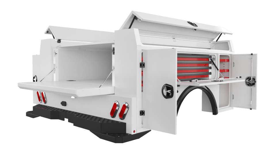 Aluminum Service Body Selection - Milron Truck Body