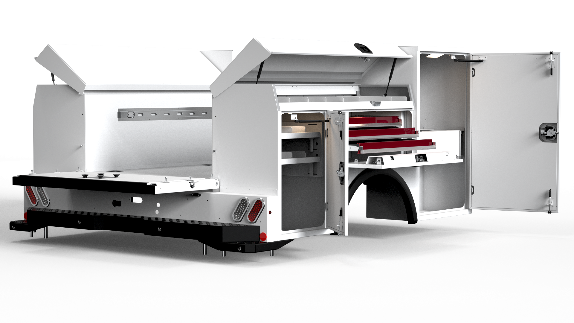 8-Foot Aluminum DRW Truck Body - Milron Aluminum Truck Bodies