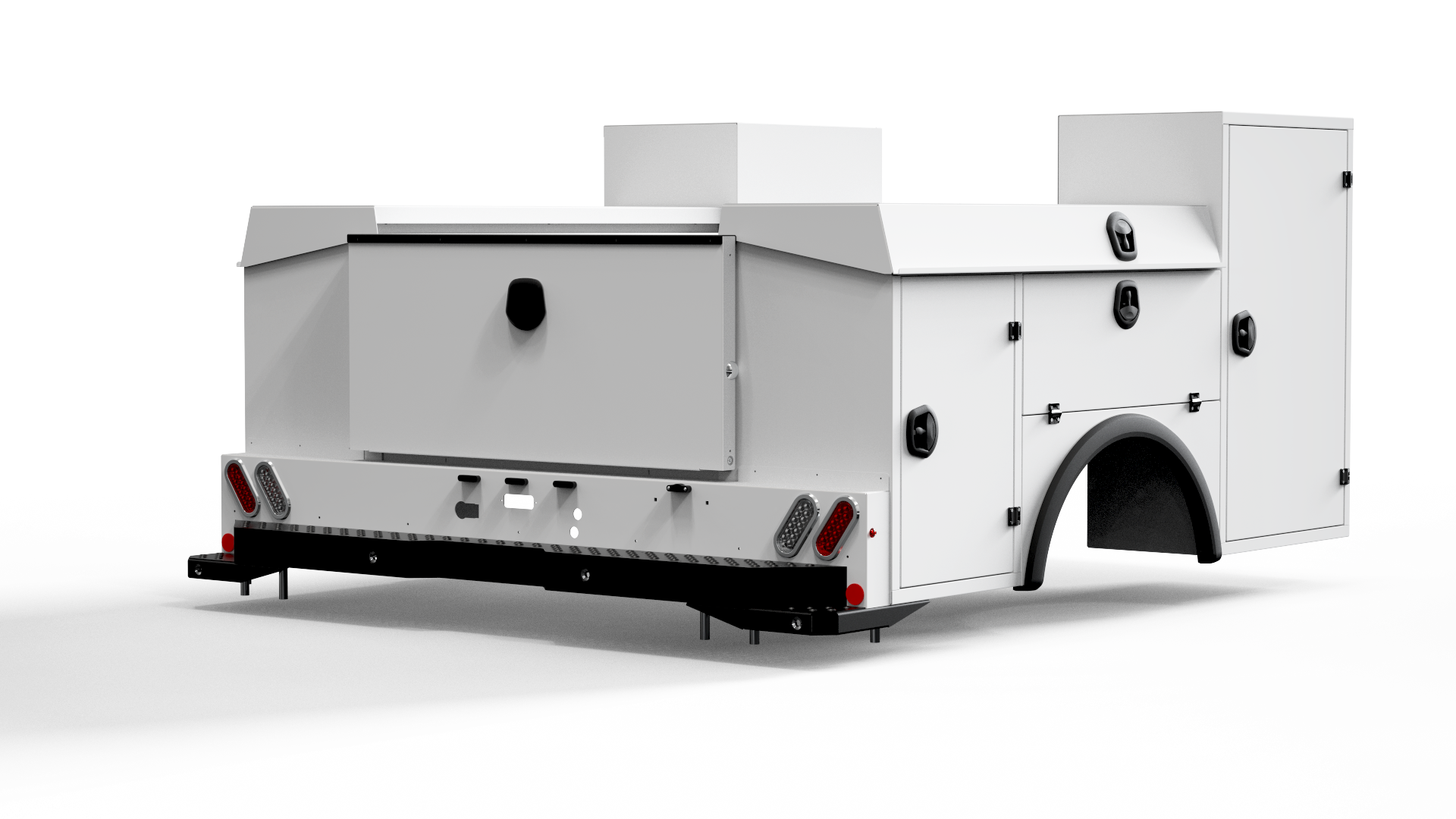 8-Foot Aluminum DRW Truck Body - Milron Aluminum Truck Bodies