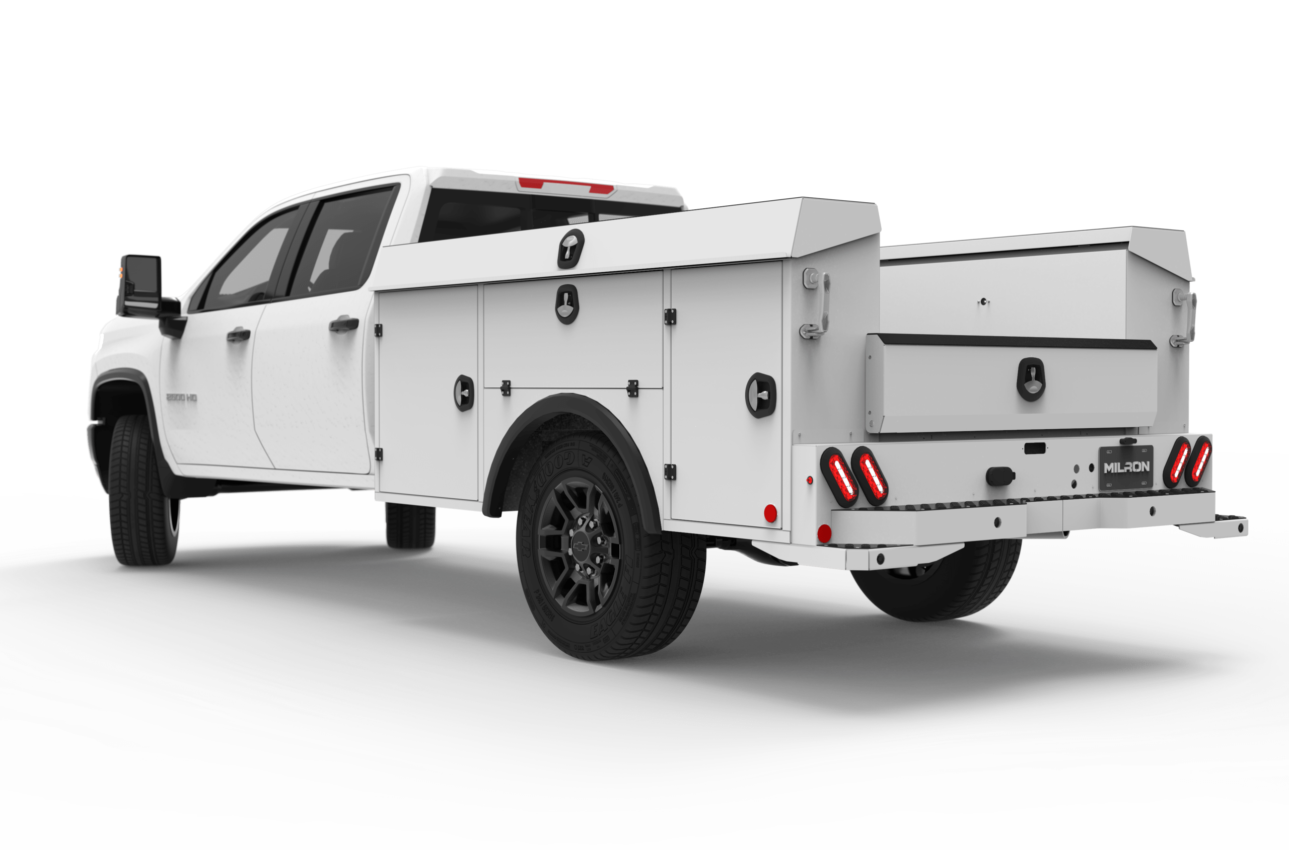 8-Foot Aluminum Service Truck Body - Work Trucks - Milron Truck Bodies