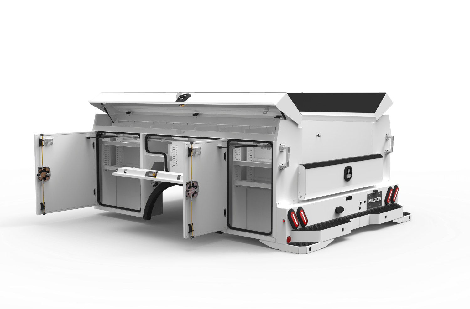 8-Foot Aluminum Service Truck Body - Work Trucks - Milron Truck Bodies